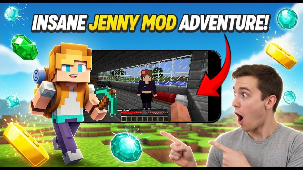 How to Get Jenny Mod for Minecraft on iOS/Android Devices - YouTube