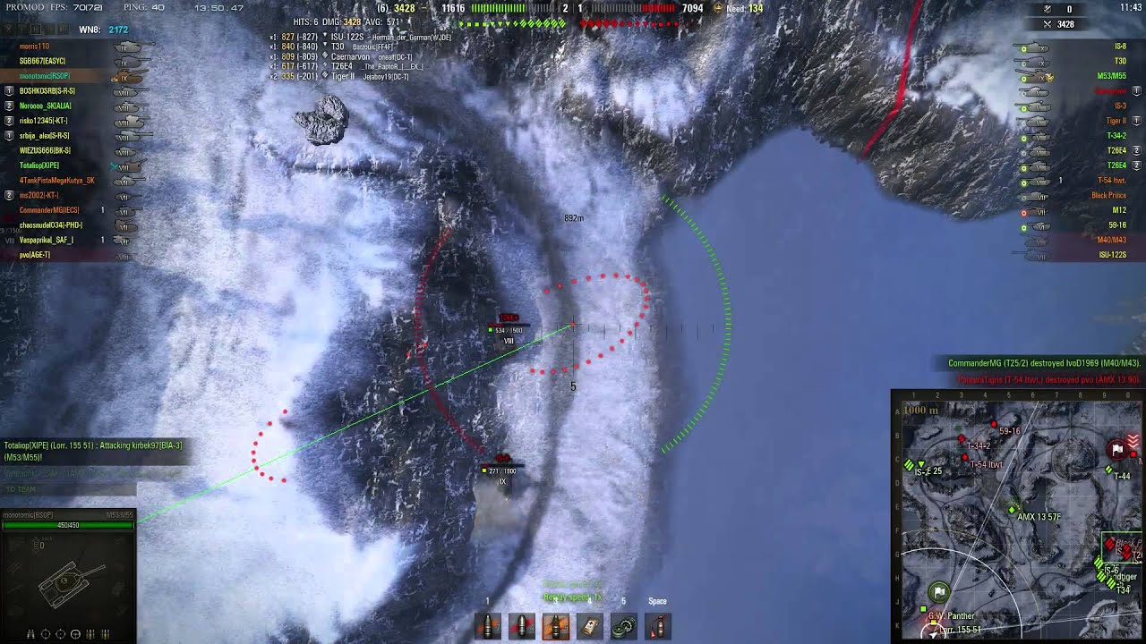 World of Tanks - M53/M55 - Scumbag mission 15 - YouTube