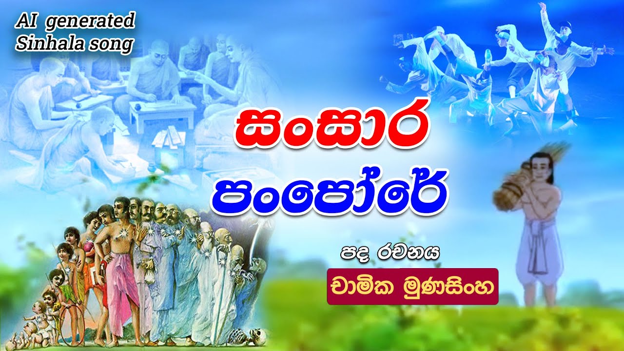 සංසාරේ පංපෝරේ | Lyrics by Chamika Munasinghe | AI Generated Original Sinhala Song - YouTube