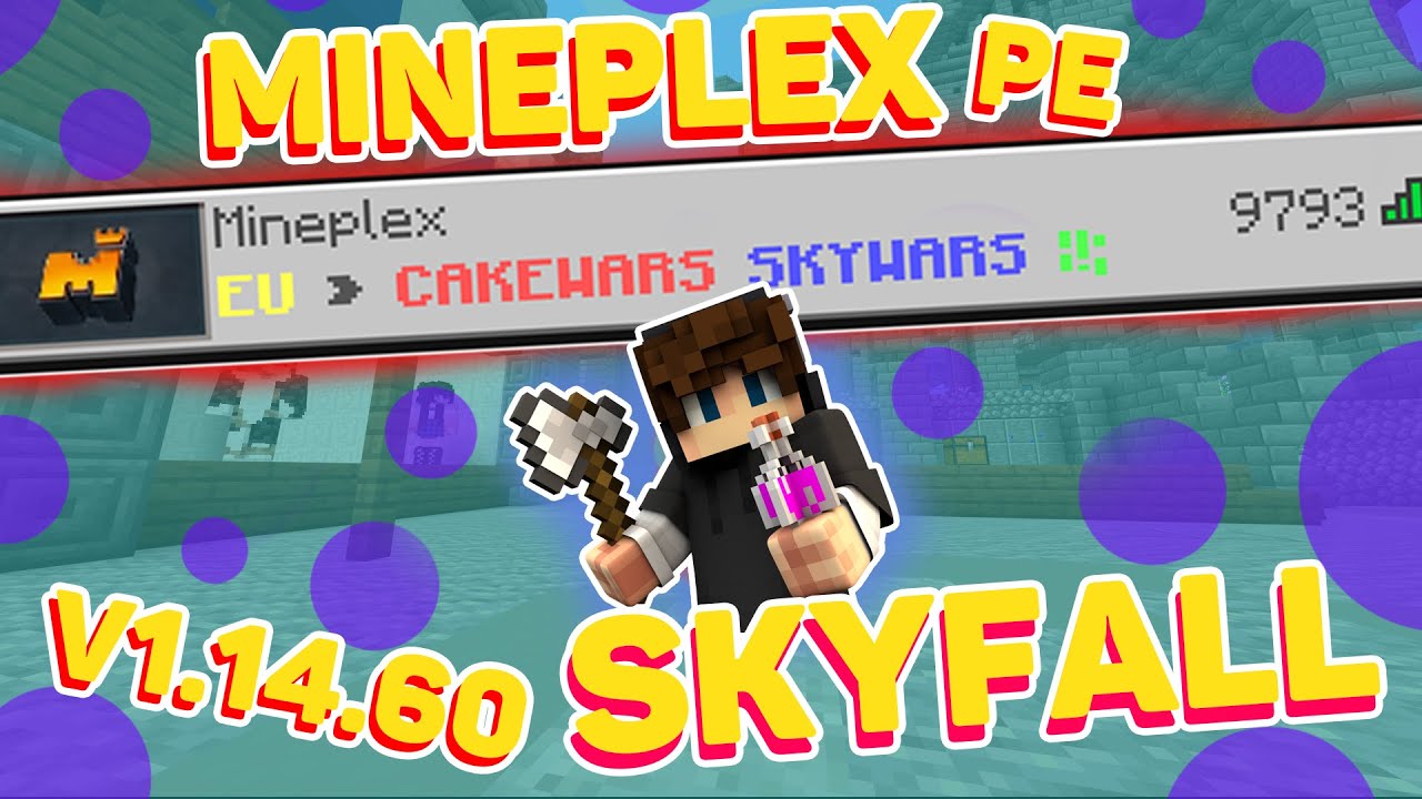 СКАЙФОЛЛ НА ТЕЛЕФОННОМ СЕРВЕРЕ MINEPLEX - MCPE V1.14.60 (Мини игра мкпе ...
