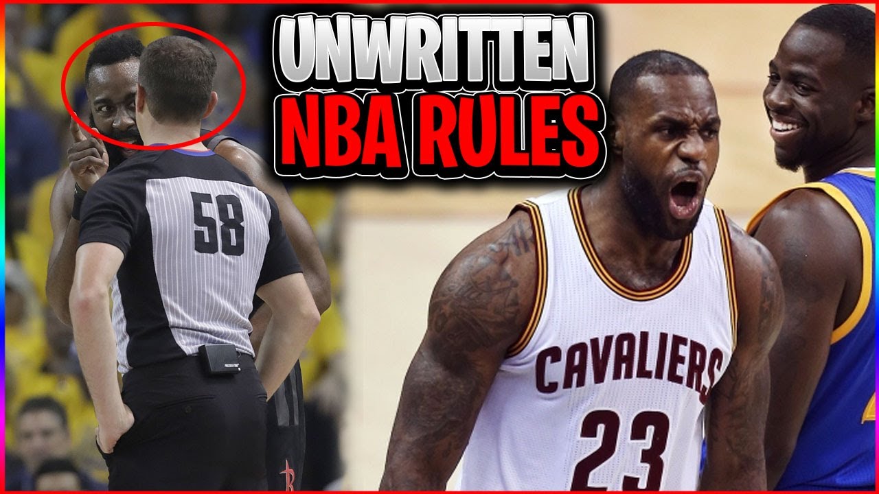 10 UNWRITTEN Rules of the NBA! Secretive Rules... - YouTube