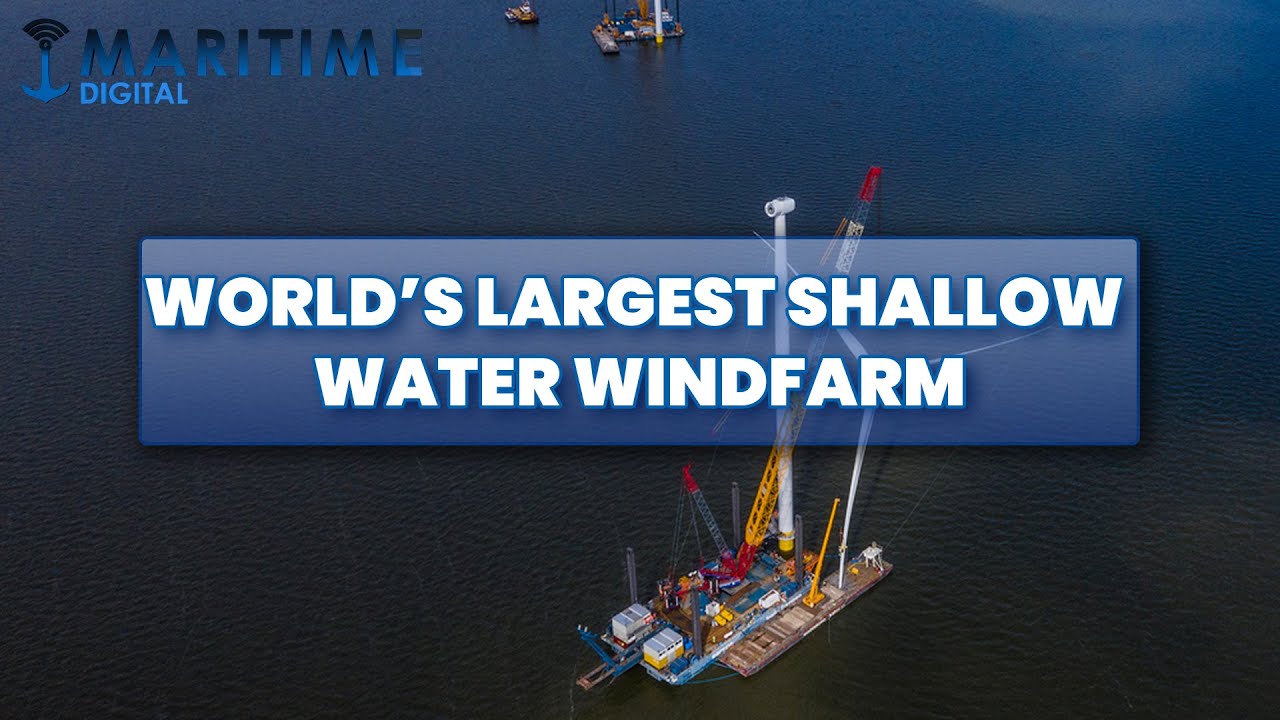 Windpark Fryslân: world’s largest shallow water windfarm... - YouTube