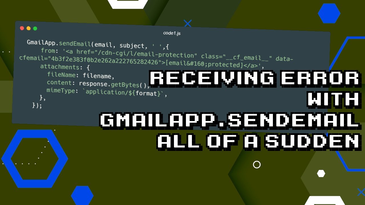 Fixing sudden error in GmailApp.SendEmail function - YouTube