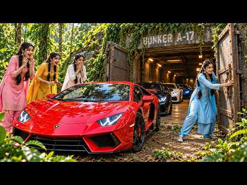 Jungle Mein Mila Secret Bunker 😱 Andar Mili 4 Lamborghini Aur Dher Sara Sona! 🚗💰