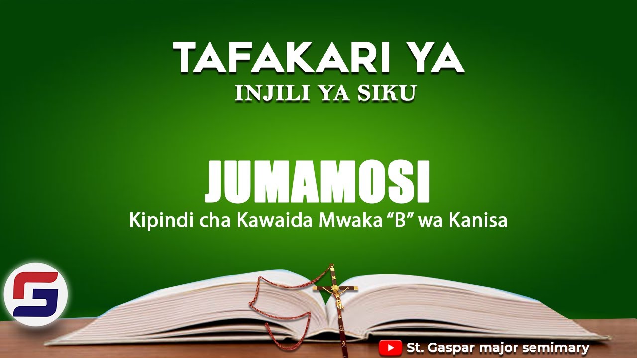 TAFAKARI YA INJILI YA SIKU - JUMAMOSI, 21-09-2024; KUMB. YA MT. MATHAYO ...