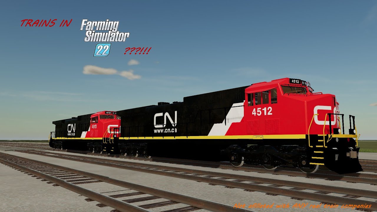Trains In Farm Sim? | Farm Sim 22 LIVE - YouTube