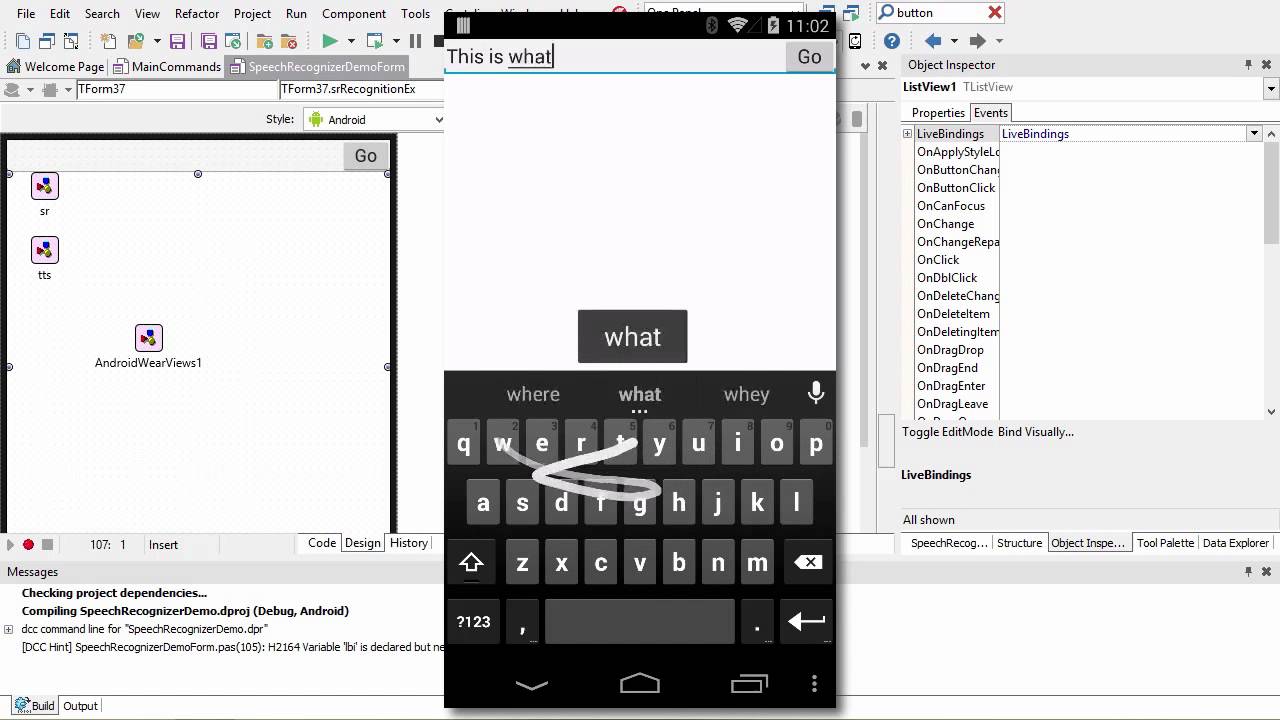 Voice Enable Your Android Object Pascal Apps Youtube