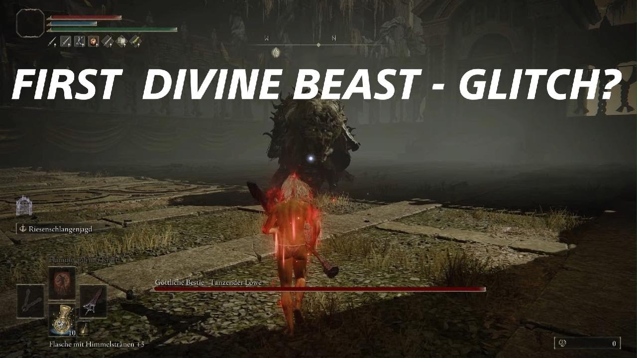 ELDEN RING: DLC - FIRST DIVINE BEAST - GLITCH?? - YouTube
