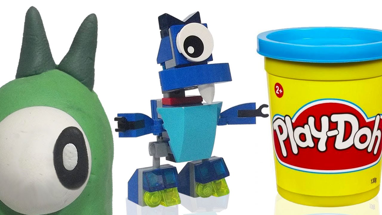 Play-Doh Booger Meets LEGO Blue Booger - Stop Motion Animation | Bricks ...