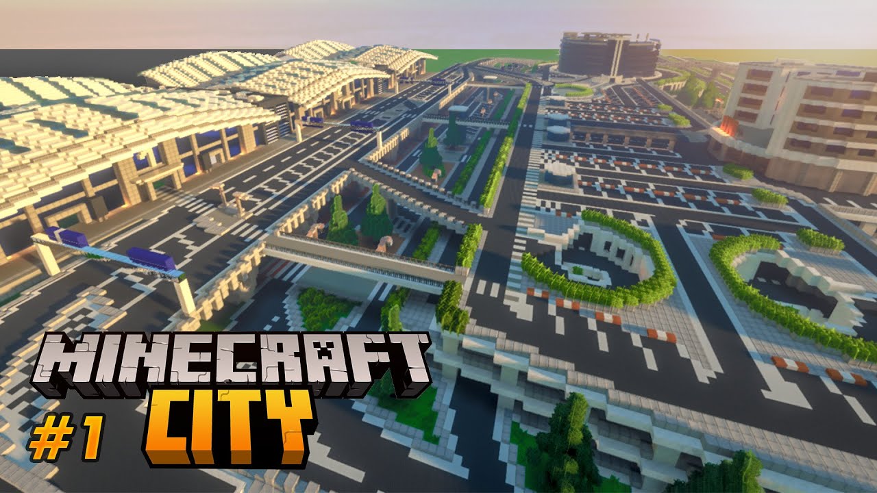 The Airport (Part 1) | Minecraft City Building Timelapse | Ep. 1 - YouTube