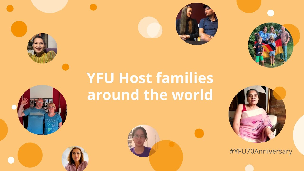 YFU 70th Anniversary: YFU Host families around the world - YouTube
