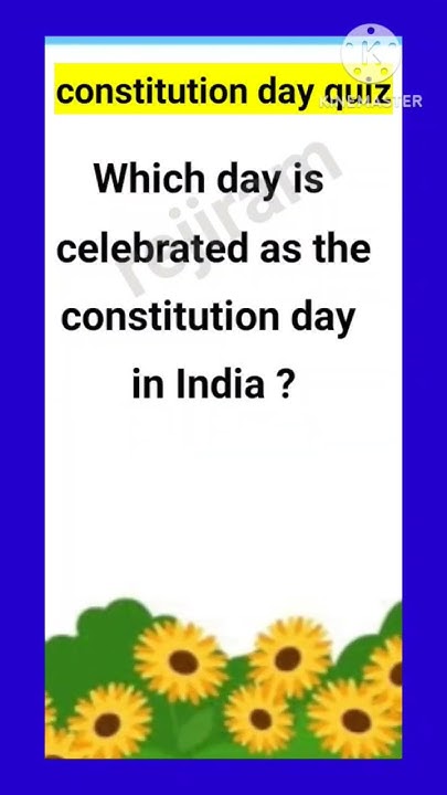 constitution day quiz #quiz/samvidhan divas quiz #constitution # ...