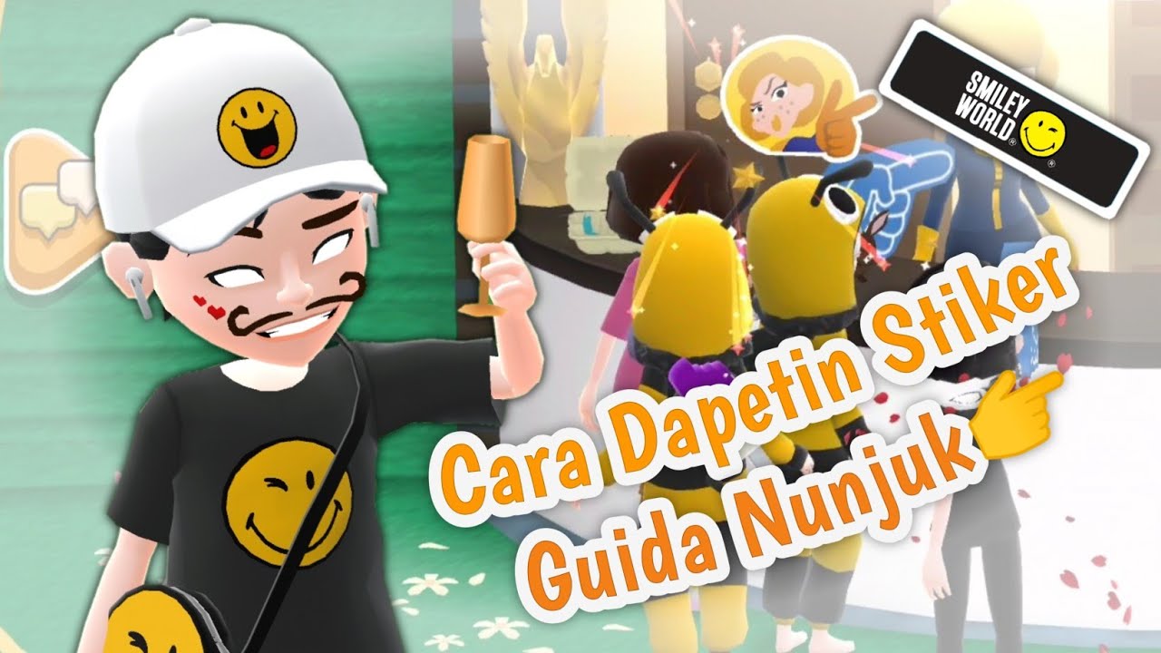 CARA DAPETIN STIKER GUIDA NUNJUK | SMILEY WORLD | HOTEL HIDEAWAY - YouTube