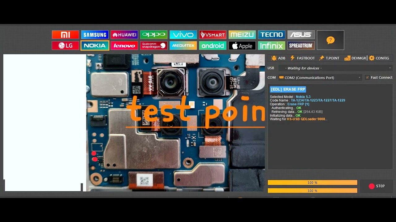 nokia ta1234 5 3 android 12 frp done - YouTube