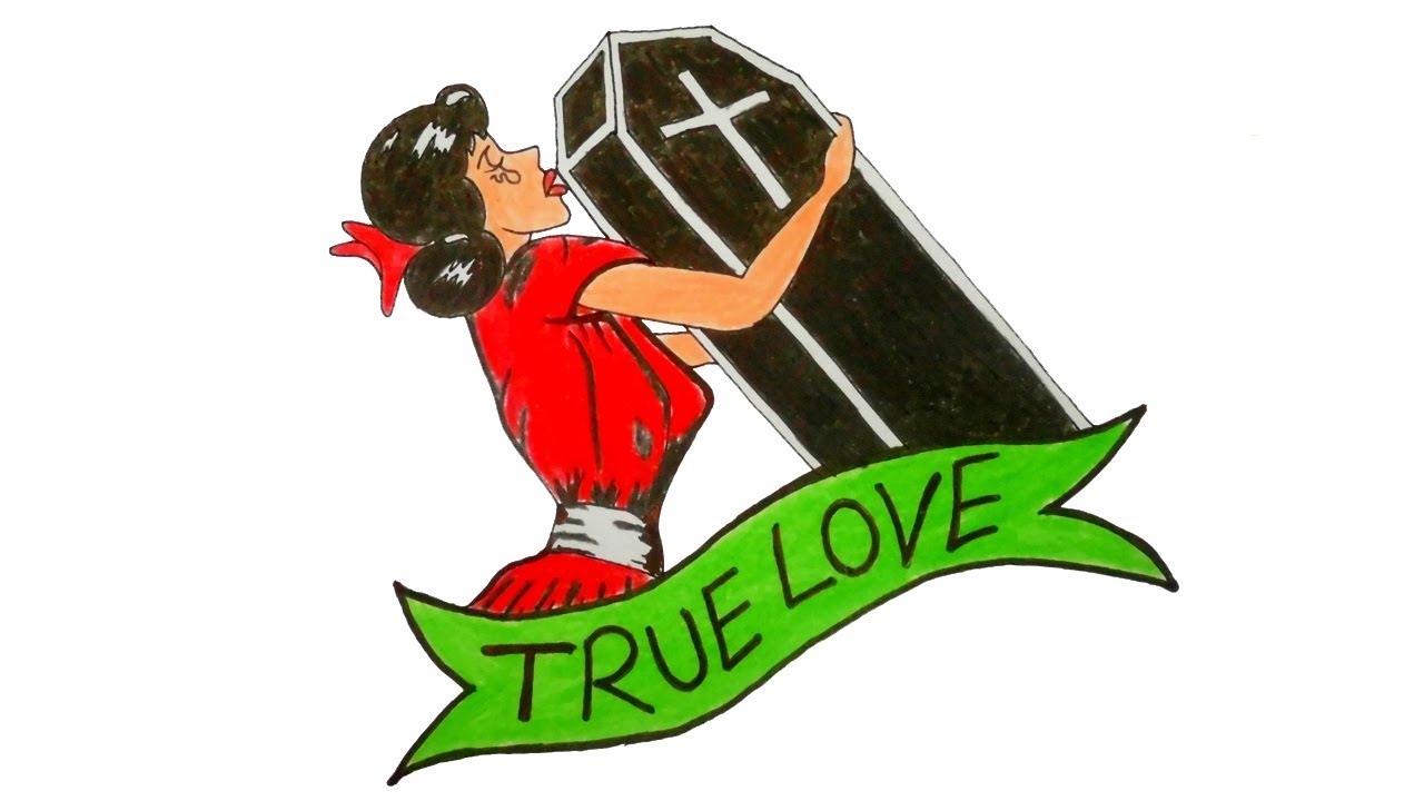 How to Draw True Love step by step (very easy) - YouTube