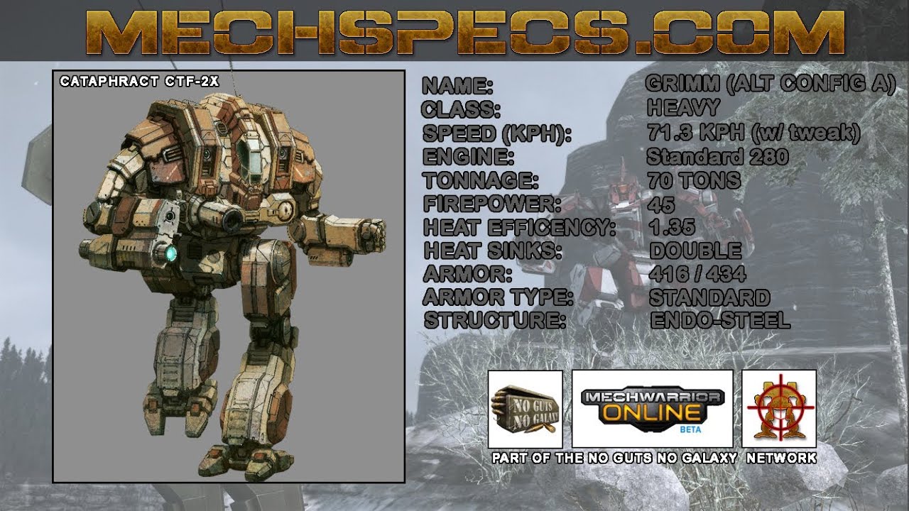 Cataphract CTF-2X Grimm Variant (Support Mech) - YouTube