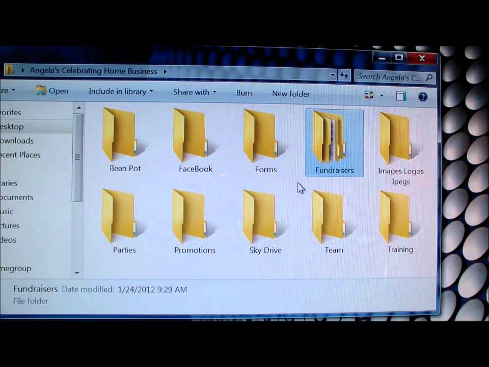 Organize your business Create a Desktop Folder - YouTube