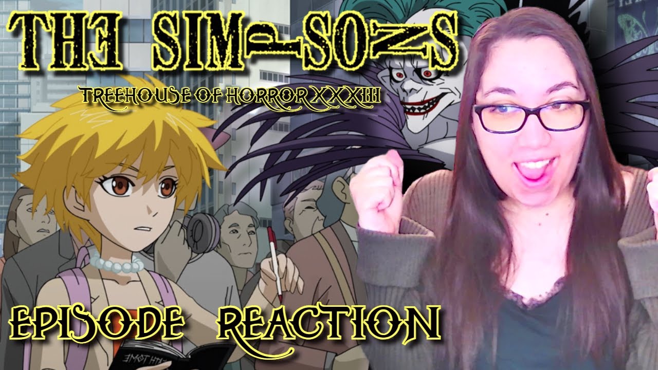 The Simpsons Death Note Episode REACT & REVIEW [season 34 ep.6] - YouTube