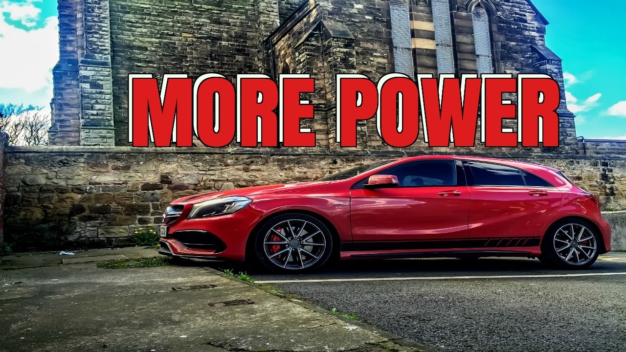 Mercedes A45 AMG Launch Control & New tune been applied || Big Yellow ...