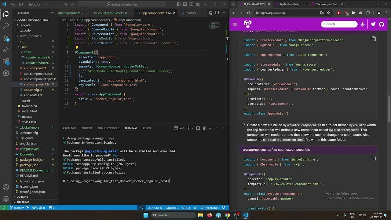 NgRx in Angular - How to ngrx in angular in standalone components - YouTube