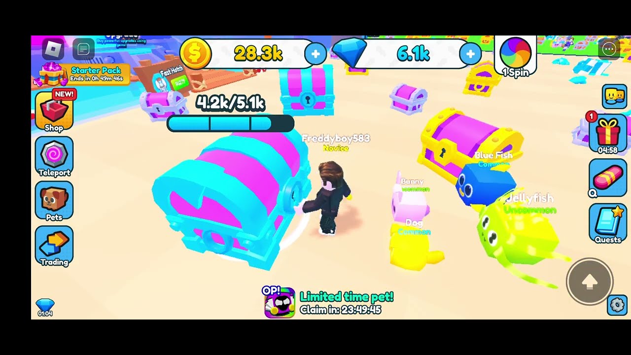 Roblox Chest Simulator Google Pixel 7a Gameplay - YouTube