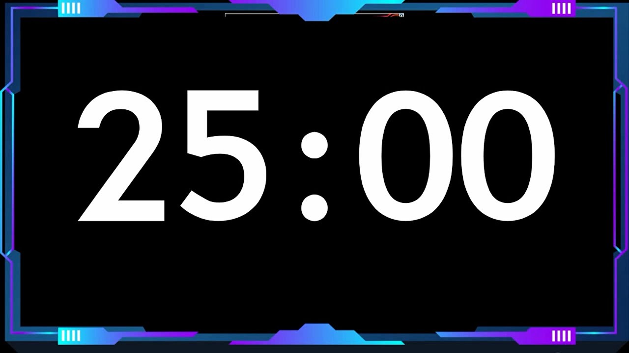 25 Minutes Countdown With Relaxing Upbeat Music Youtube Music