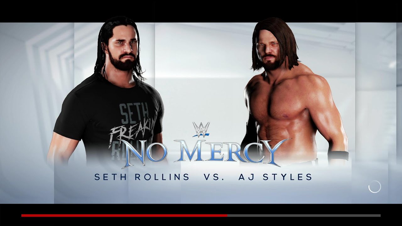 FULL MATCH - Seth Rollins vs. AJ Styles in WWE 2K18 (PC) 4K - YouTube