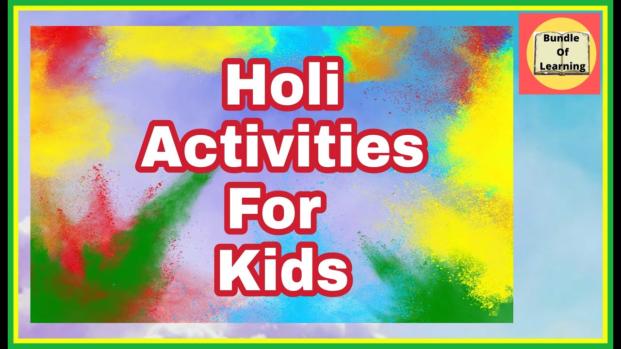 Holi Activities For Kids || Holi 2022 || Easy Activities Ideas For Kids || Happy Holi # ...
