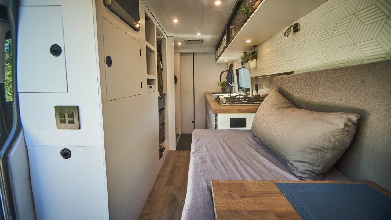 4x4 DIY Stealth Sprinter van with Heated Floors and Bathroom! Vanlife ...