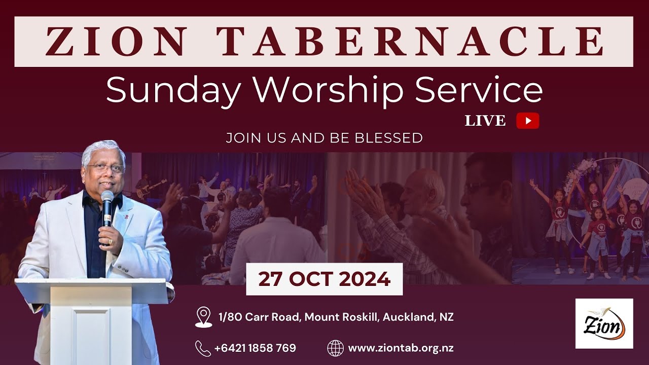 ZION TABERNACLE - Sunday Worship Service LIVE | 27 OCT 2024 - YouTube