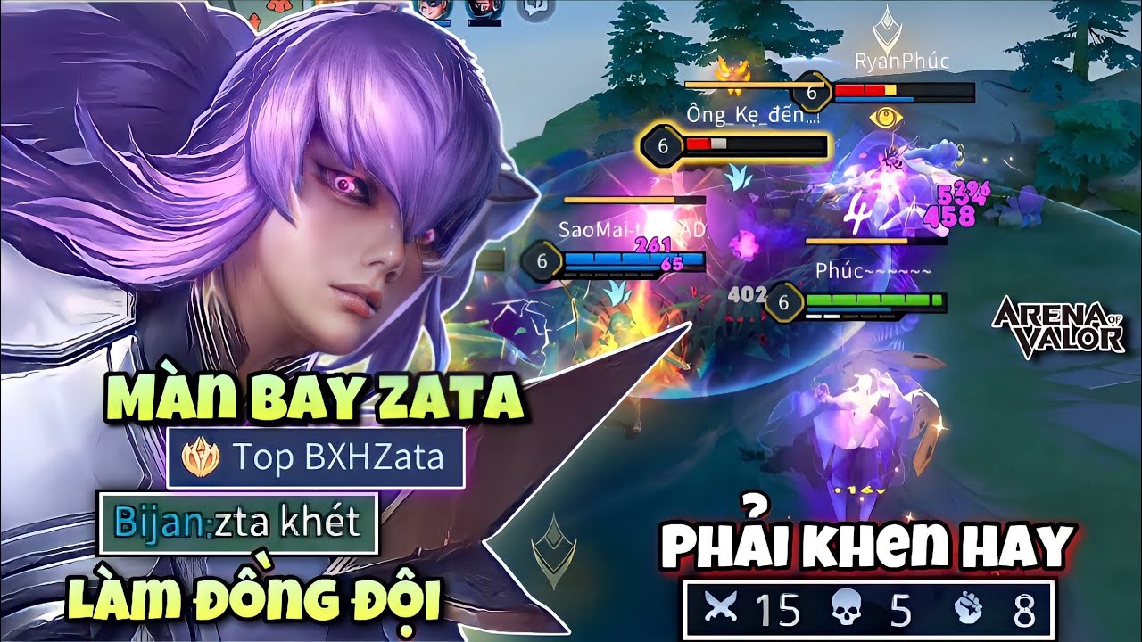 Và Đây Chính Là Màn Bay Zata Siêu Vip Làm Đồng Đội Phải Mở Chat Lên ...