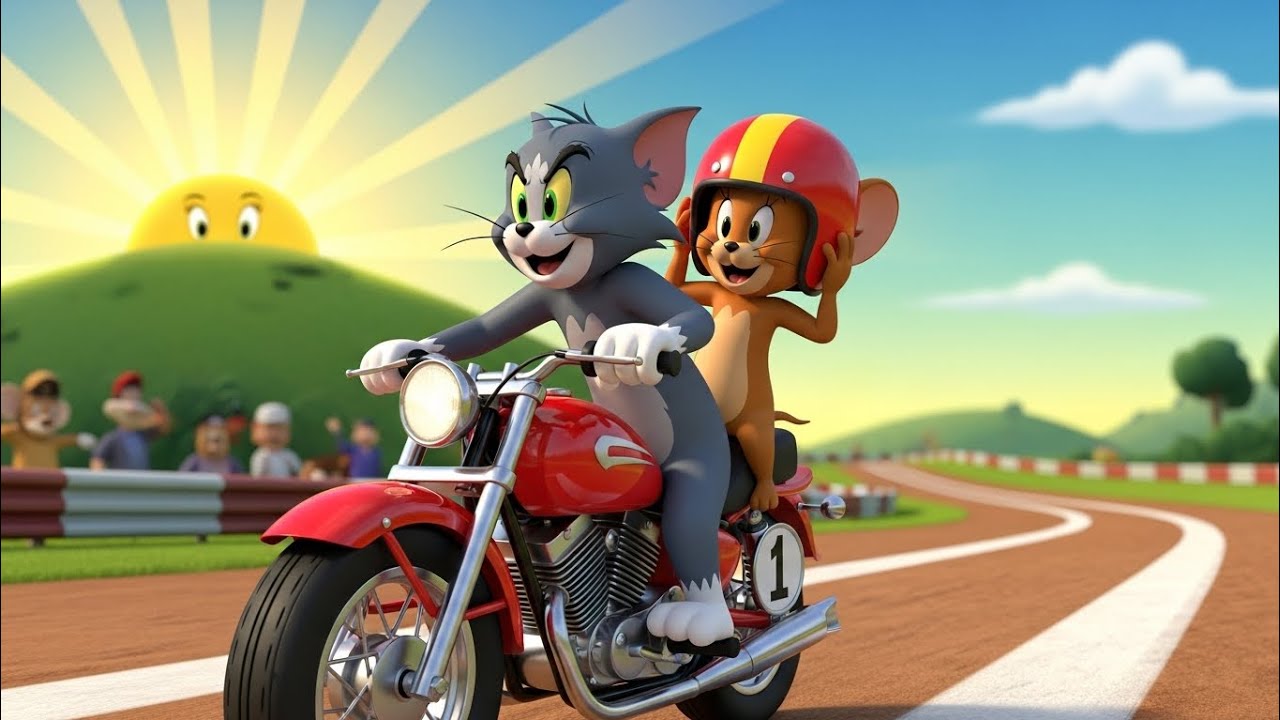 Tom & Jerry’s Epic Cycle Race: A 100-Line Adventure Poem - YouTube