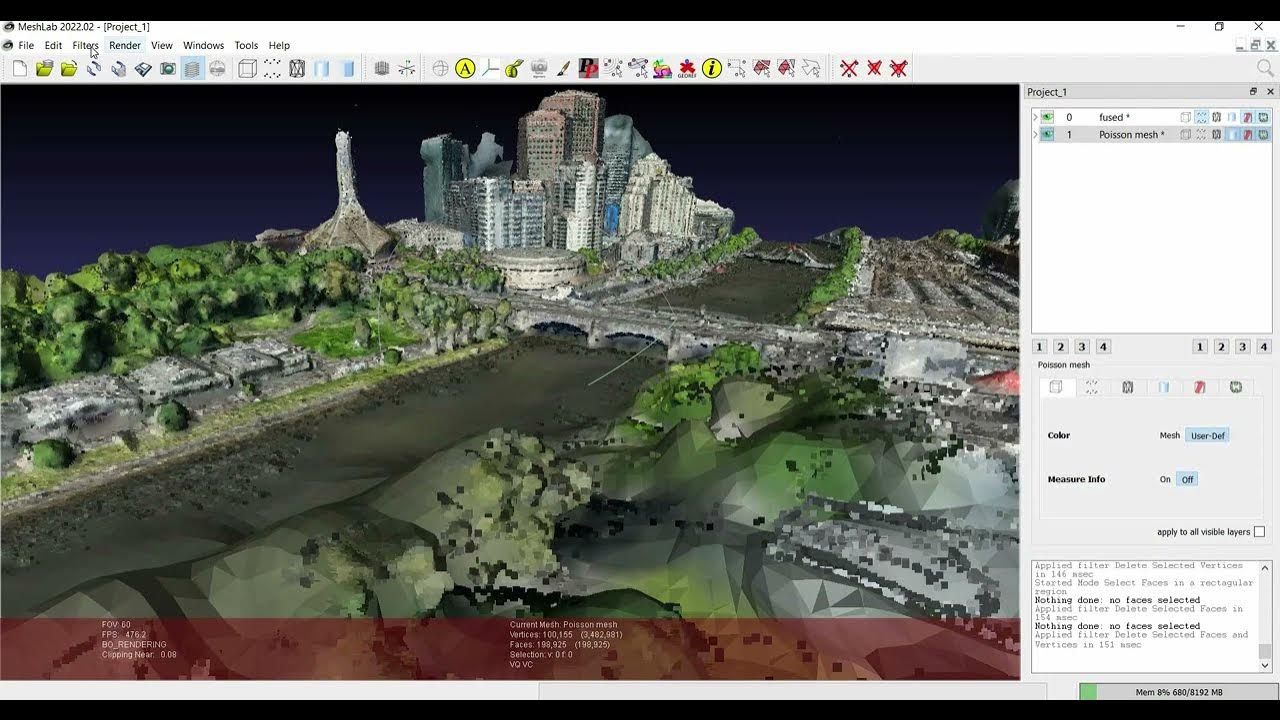 03 3d Mesh Using Colmap And Meshlab Photogrammetry 33 Youtube