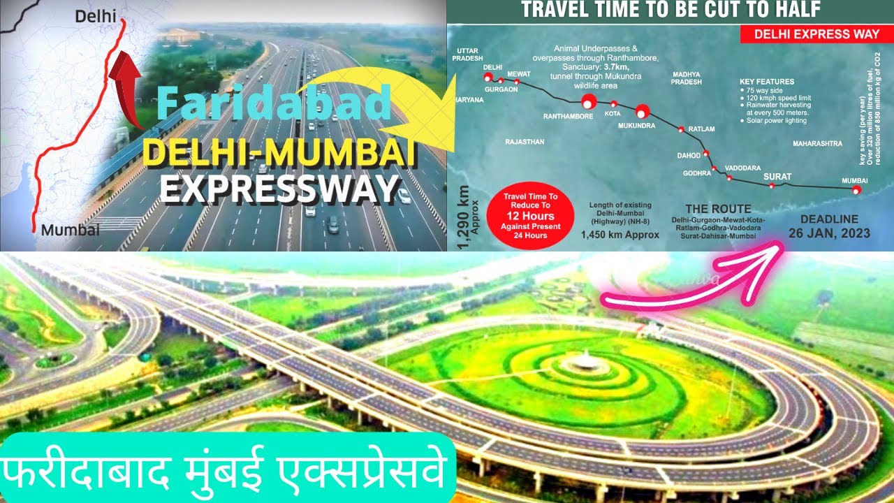 Delhi Mumbai Expressway faridabad update I DND-Kalindi Kunj I ...