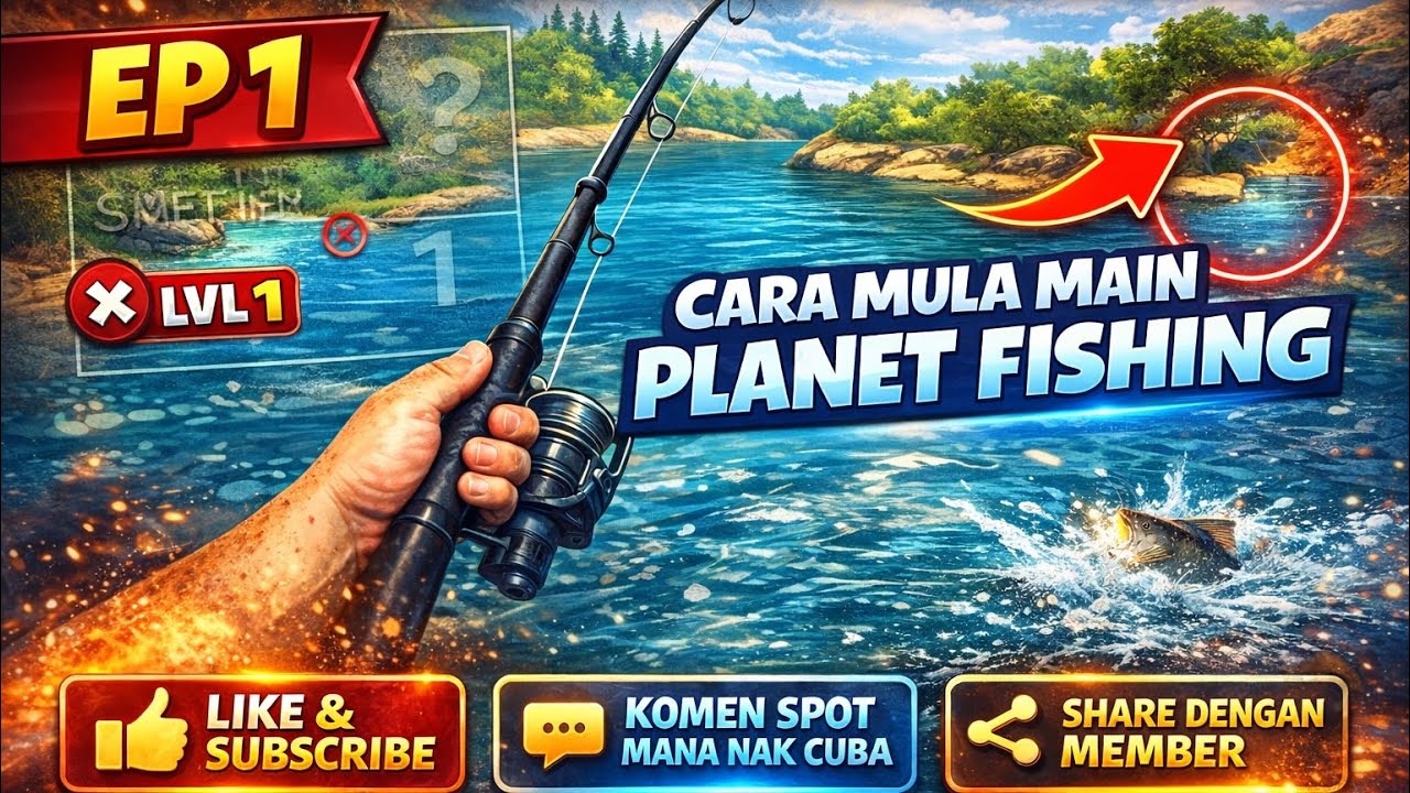 Level 1 Cara Mula Main Planet Fishing | Noob Guide - YouTube