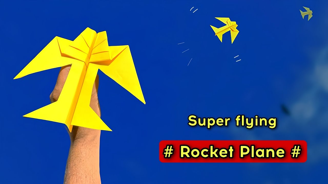 how to make a4 flying rocket plane, paper super rocket, best flying ...