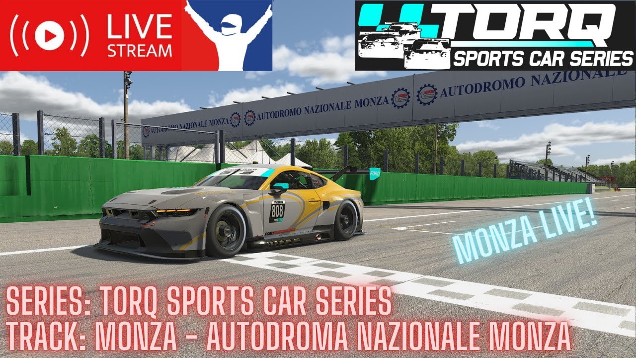 iRacing GT3 TORQ Sports Car Series at Monza! Exciting GT3 league racing ...