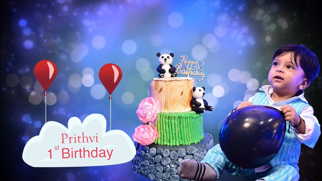 1st Happiest Birthday Wishes For Baby Boy ...PRITHVI SHARMA - YouTube