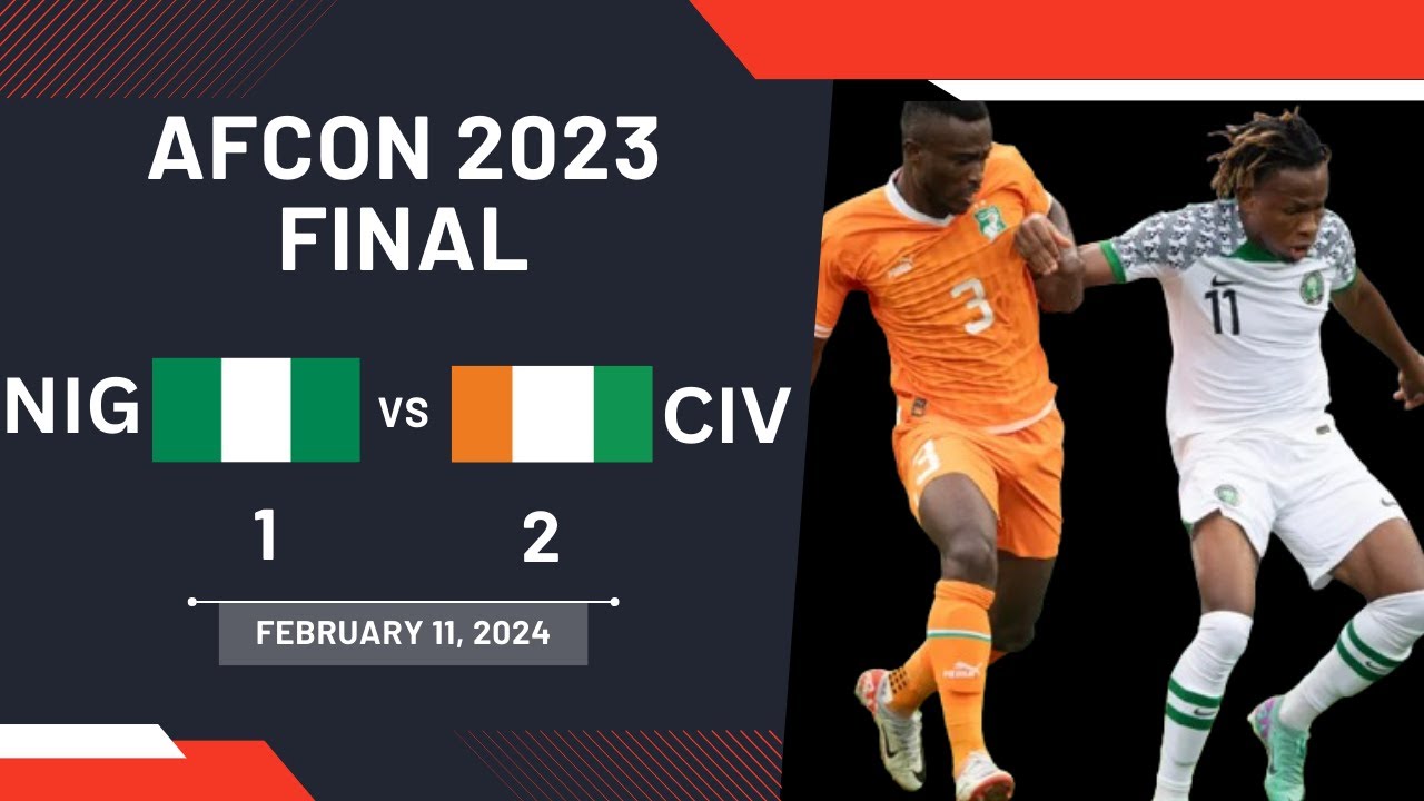 AFCON 2023 FINAL HIGHLIGHT: NIGERIA 1-2 IVORY COAST | FEBRUARY 11, 2024 ...