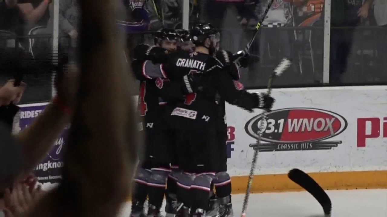 SPHL Playoffs: Ice Bears defeat Rail Yard Dawgs 4-1 in game one - YouTube