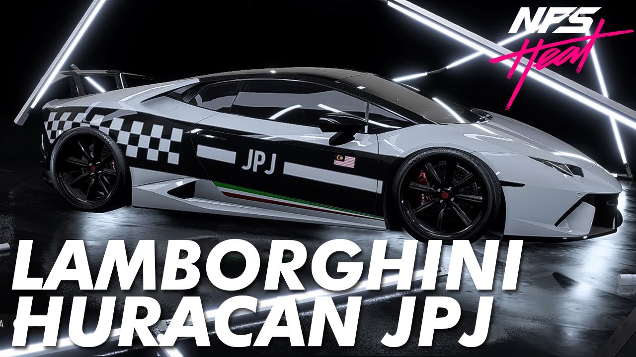 NFS HEAT (PS4) - CUSTOM JPJ DECAL ON LAMBORGHINI HURACAN - YouTube