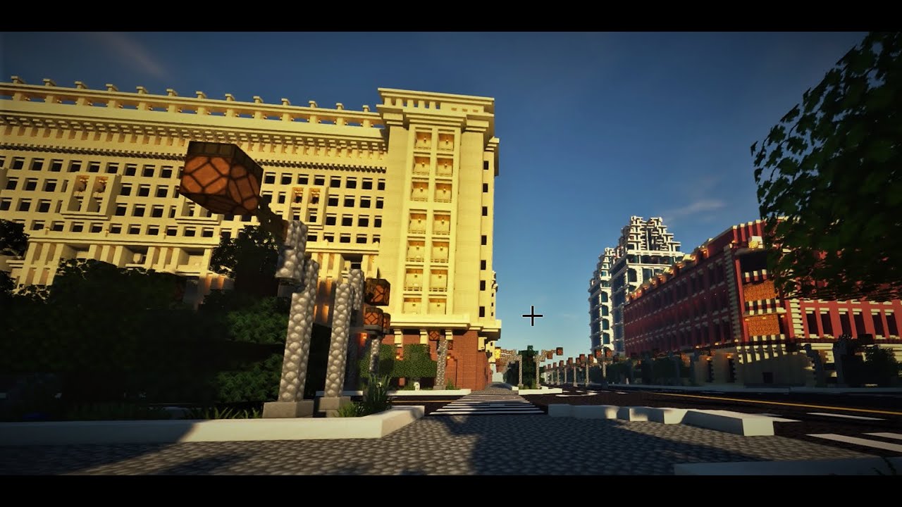 RUSSIAN CITY IN MINECRAFT (Русский город в майнкрафте) - YouTube