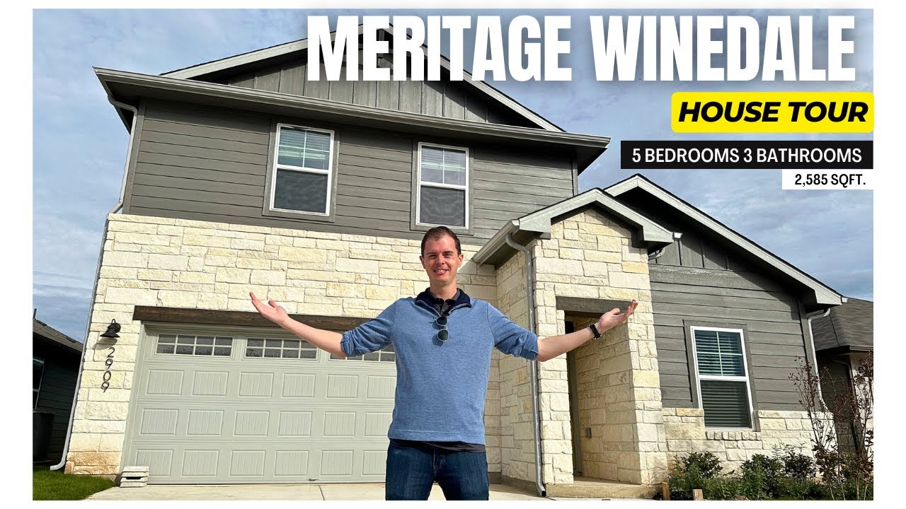 Meritage Homes Winedale Plan Austin Texas | 5 BD 3 BA 2,585 SqFt ...