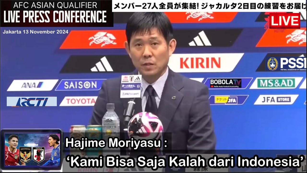 PRE-MATCH PRESS CONFERENCE : INDONESIA VS JAPAN . FIFA WORLD CUP ...