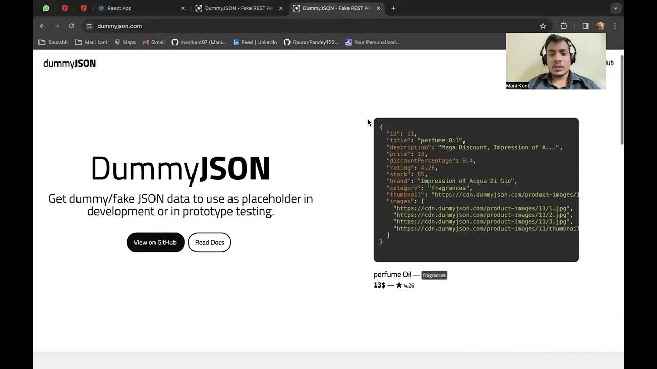 Fetching Data From Dummy Json And Using Products Api To Display Data In Card Youtube