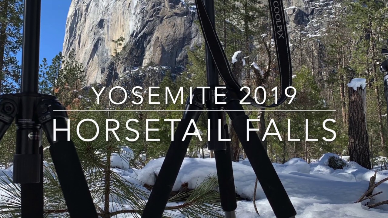 Yosemite National Park, Horsetail Falls, 22 February 2019 - YouTube