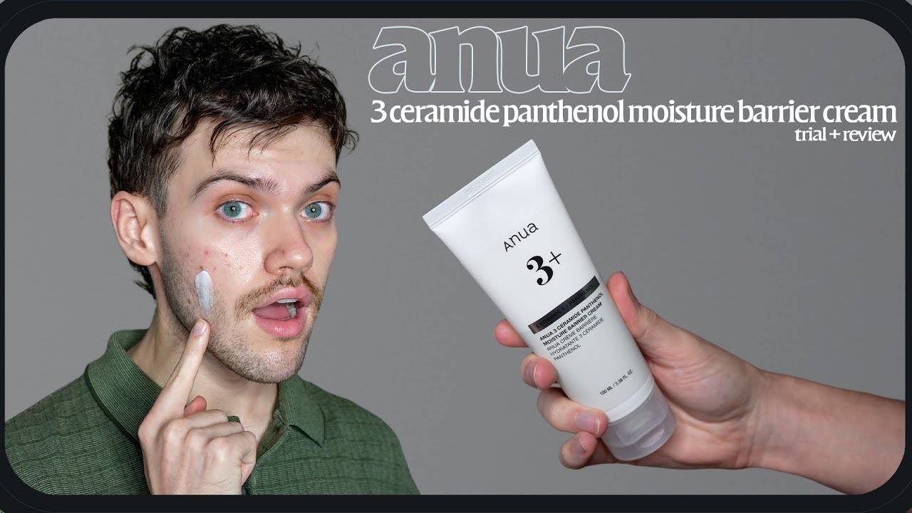 anua 3 ceramide panthenol moisture barrier cream | trial + review - YouTube