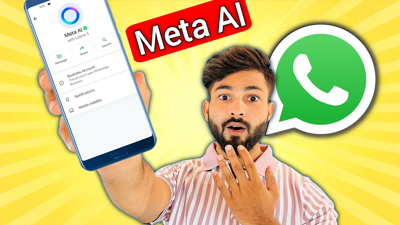 WhatsApp Meta Al Kya Hai aur kaise Use Kare? 😱 | WhatsApp New Update ...