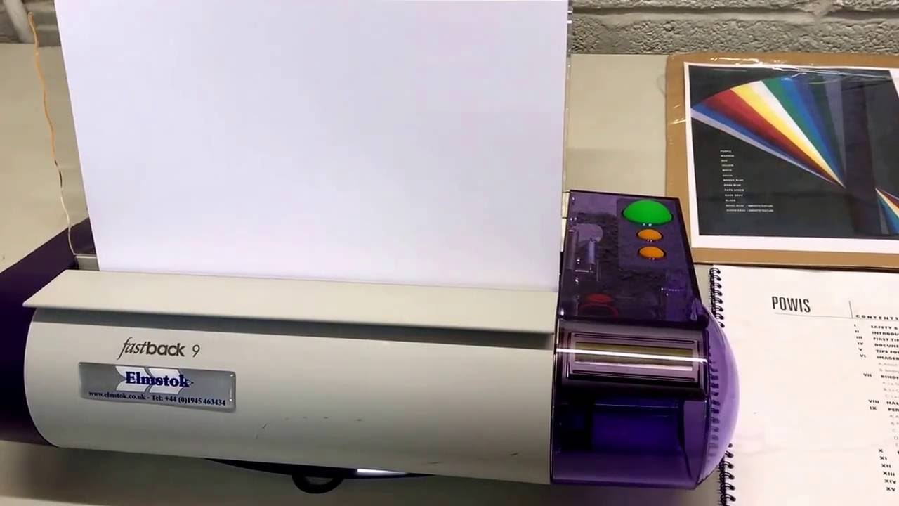 Refurbished Fastback 9 LX-Strip Heat Thermal Binding Machine Using Narrow & Medium LX-Strips ...