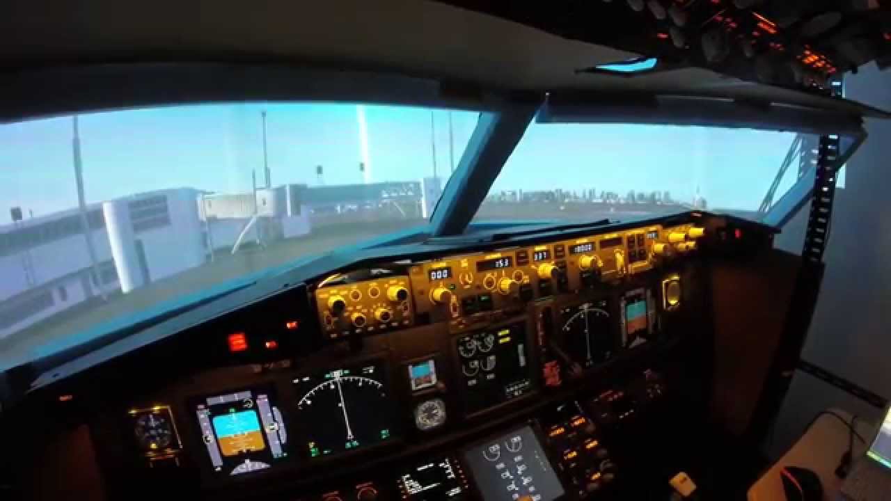 -Push Back- Boeing 737 Home Cockpit - YouTube
